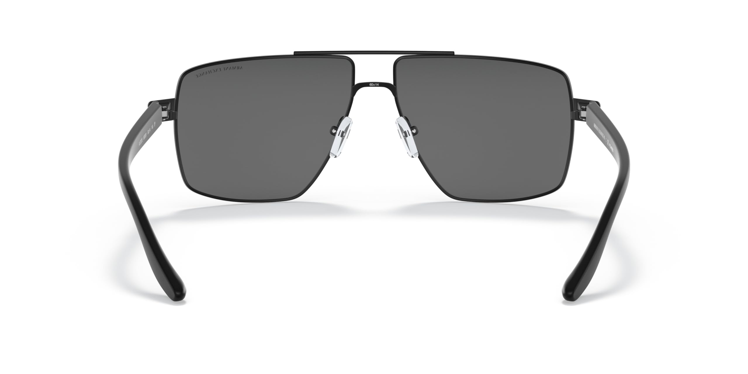 A|X ARMANI EXCHANGE Men's AX2037S Square Sunglasses, Matte Blue/Blue, 60 mm