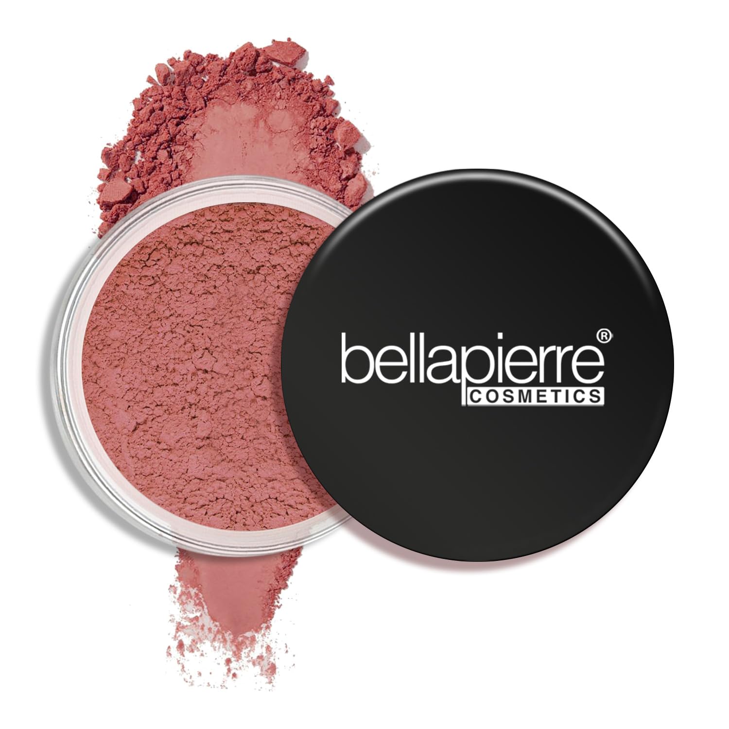 bellapierre Mineral Blush | Warm Dewy Complexion | Non-Toxic & Paraben Free | Hypoallergenic | Loose Powder - 0.3-Ounce β Desert Rose
