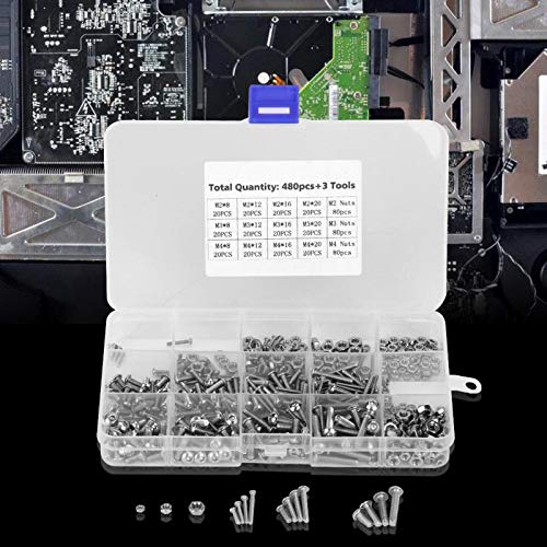 Screw 480pcs M2M3M4 Machine Screws Set Fasteners for Laptop/Hard Disk/Keyboard/Phone/PC Wholesale