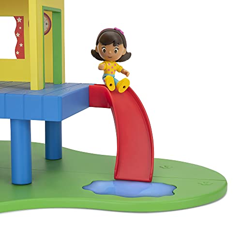 Blippi Ultimate Party Adventure, Deluxe Playset - Includes Exclusive Party Figure, Girl Figure, Playground Playset, 4 Accessories, Sounds, Working Balloon Basket Elevator - Amazon Exclusive