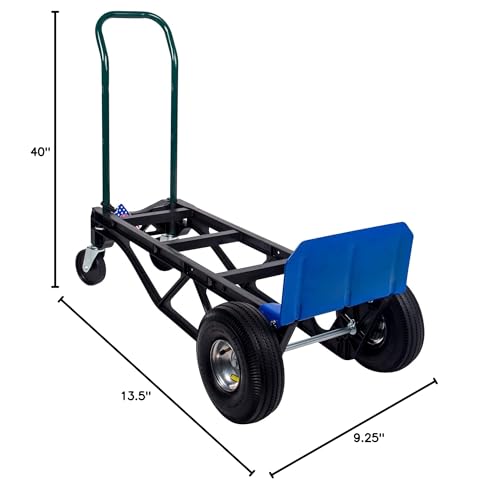 American Lifting 700 lb Capacity Ultra Lightweight Super Strong Nylon Convertible Hand Truck & Dolly