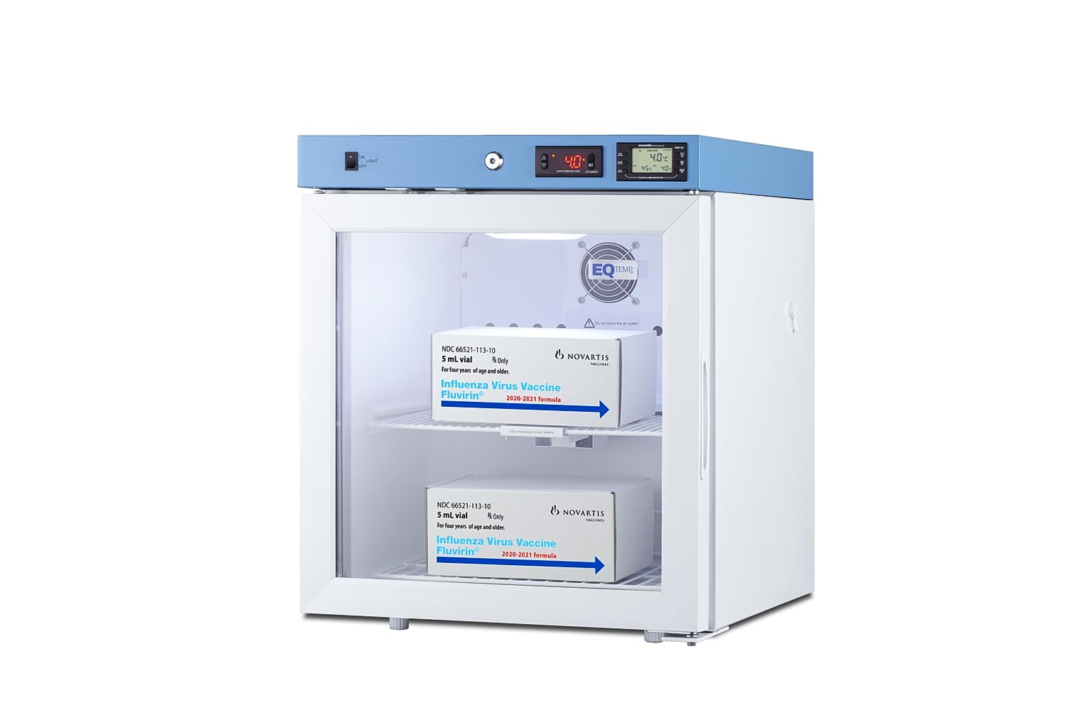 EQTemp 1.94 cu. ft Medical Refrigerator, Compact Glass Door- ACR22G