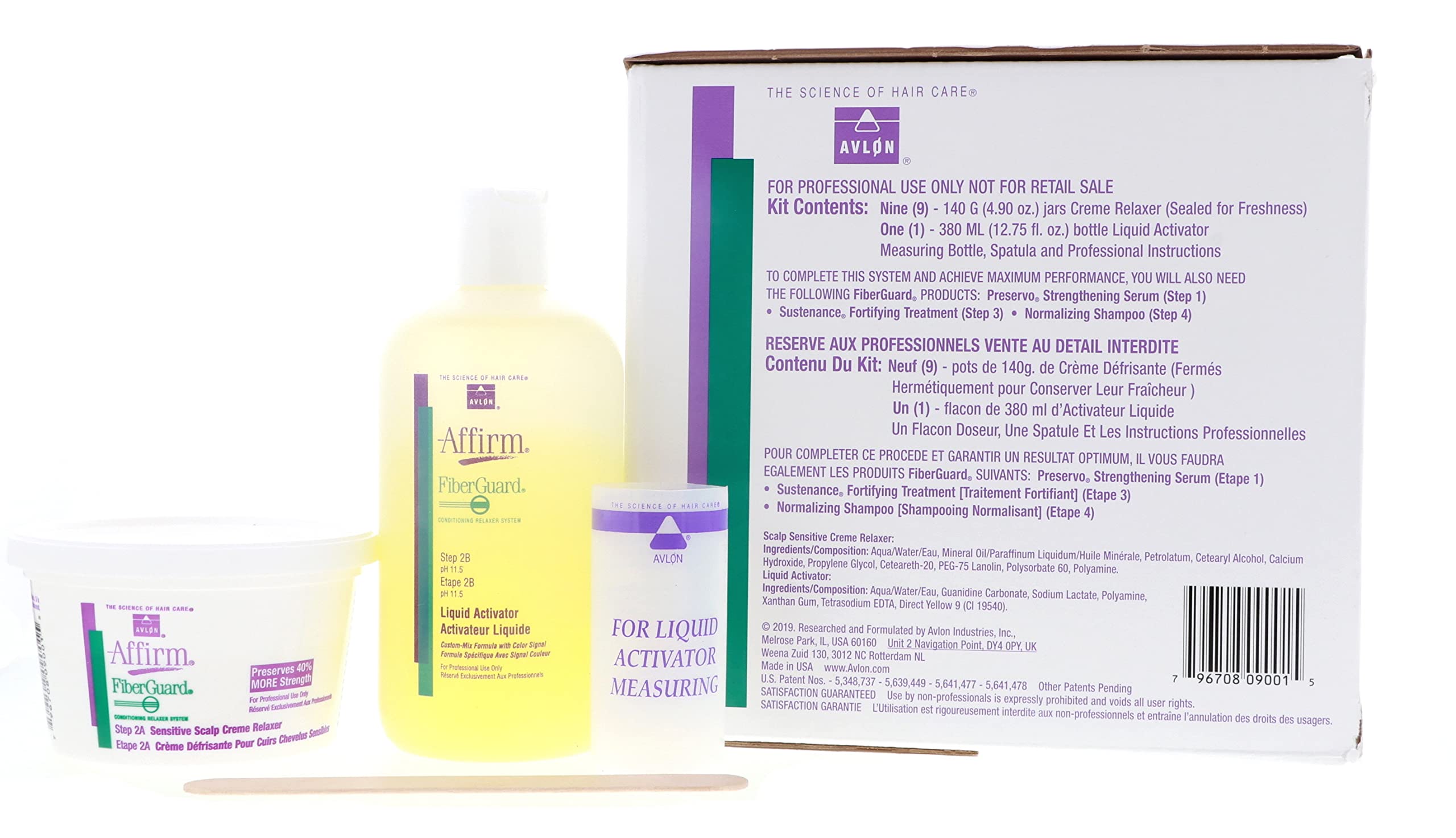 Avlon Affirm Fiberguard Sensitive Scalp Relaxer 9 Kit