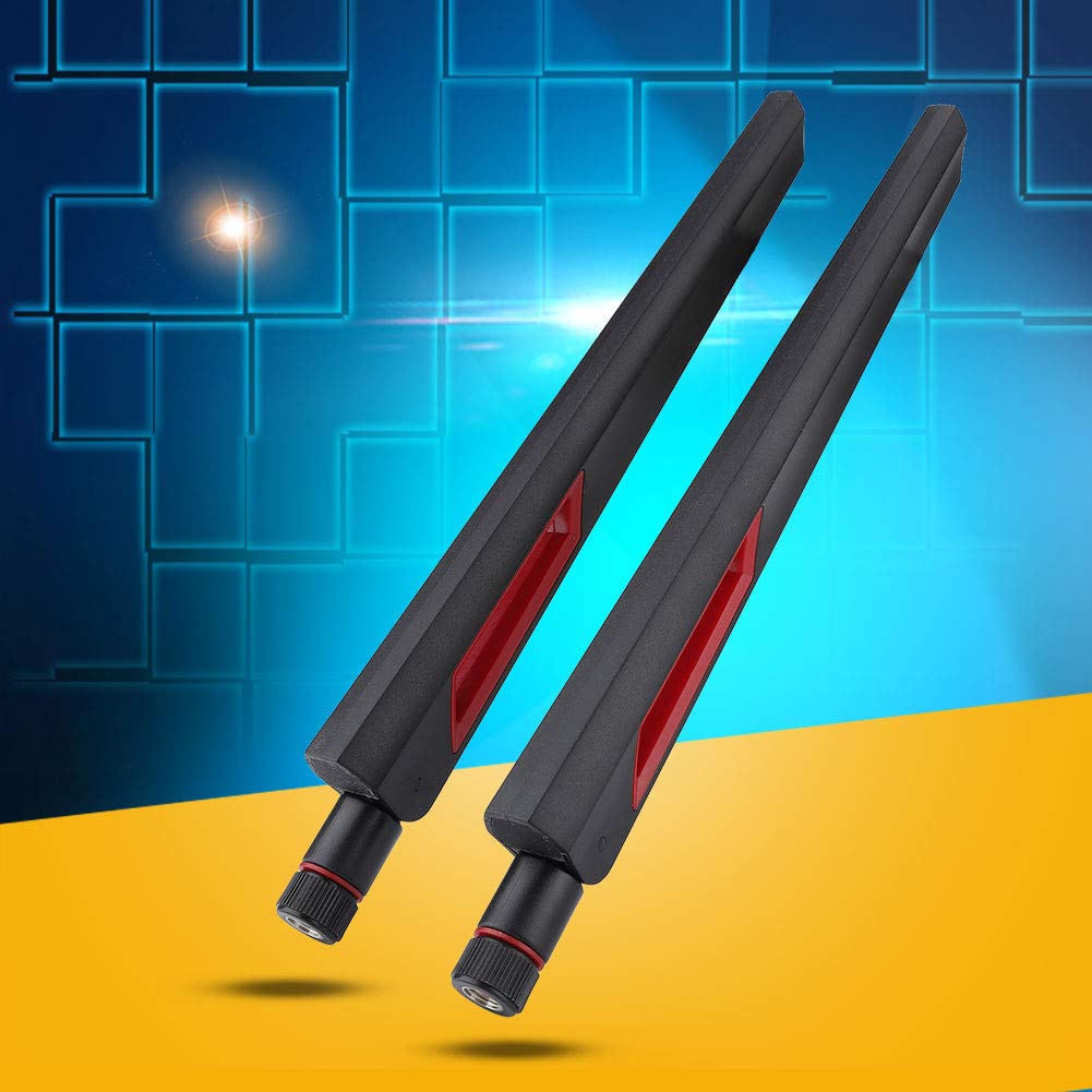 Bewinner 2PCS M.2/NGFF Network Card Connect Cable+28DBi Network Antenna, LAN and Router Adapte, Compatible for Intel 9260NGW/7265AC/9650AC/BCM94360
