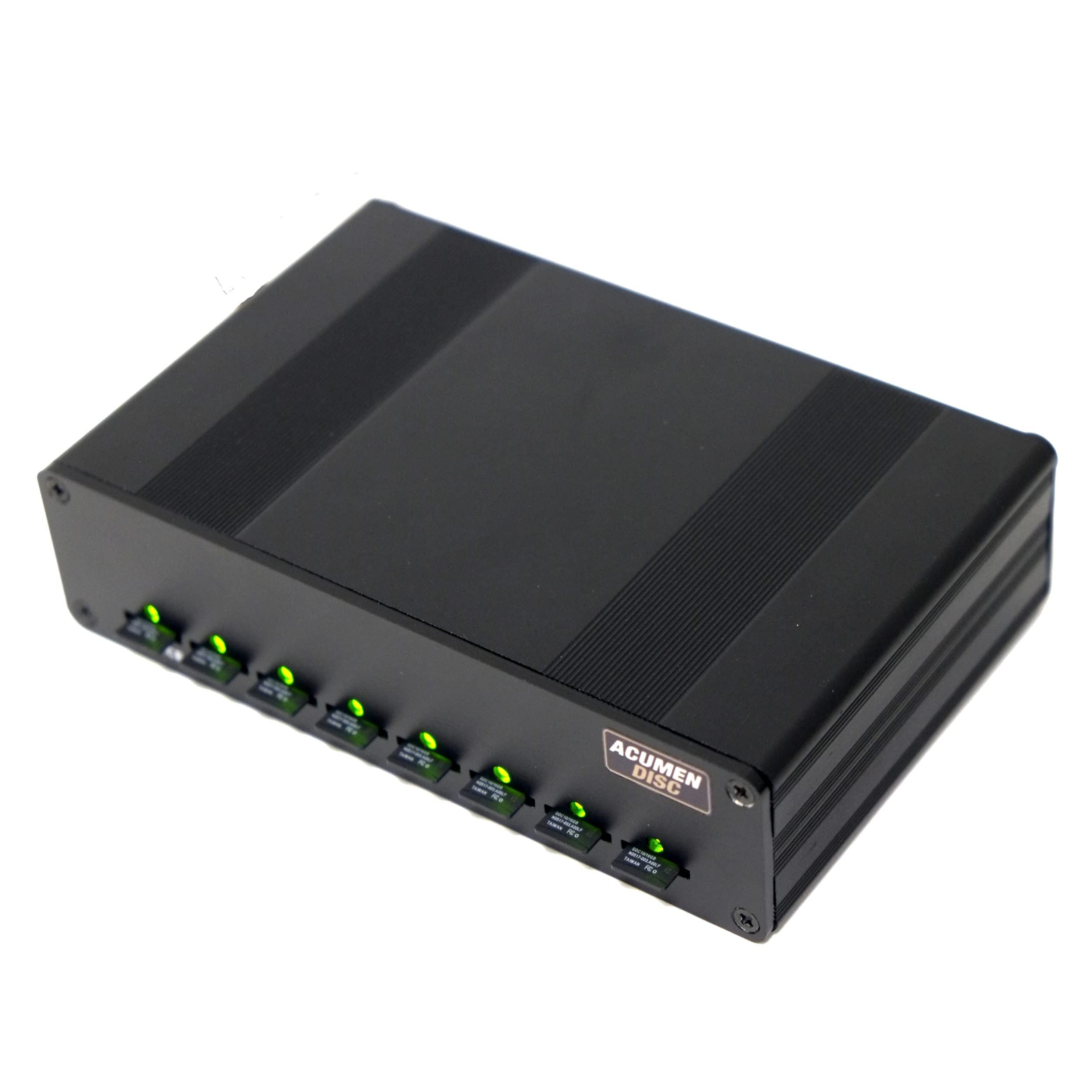 Acumen Disc TF Transporter - 1 to 7 MicroSD/TF Card Duplicator - Multiple TF & Micro Flash Drive Memory Card Copier Cloner