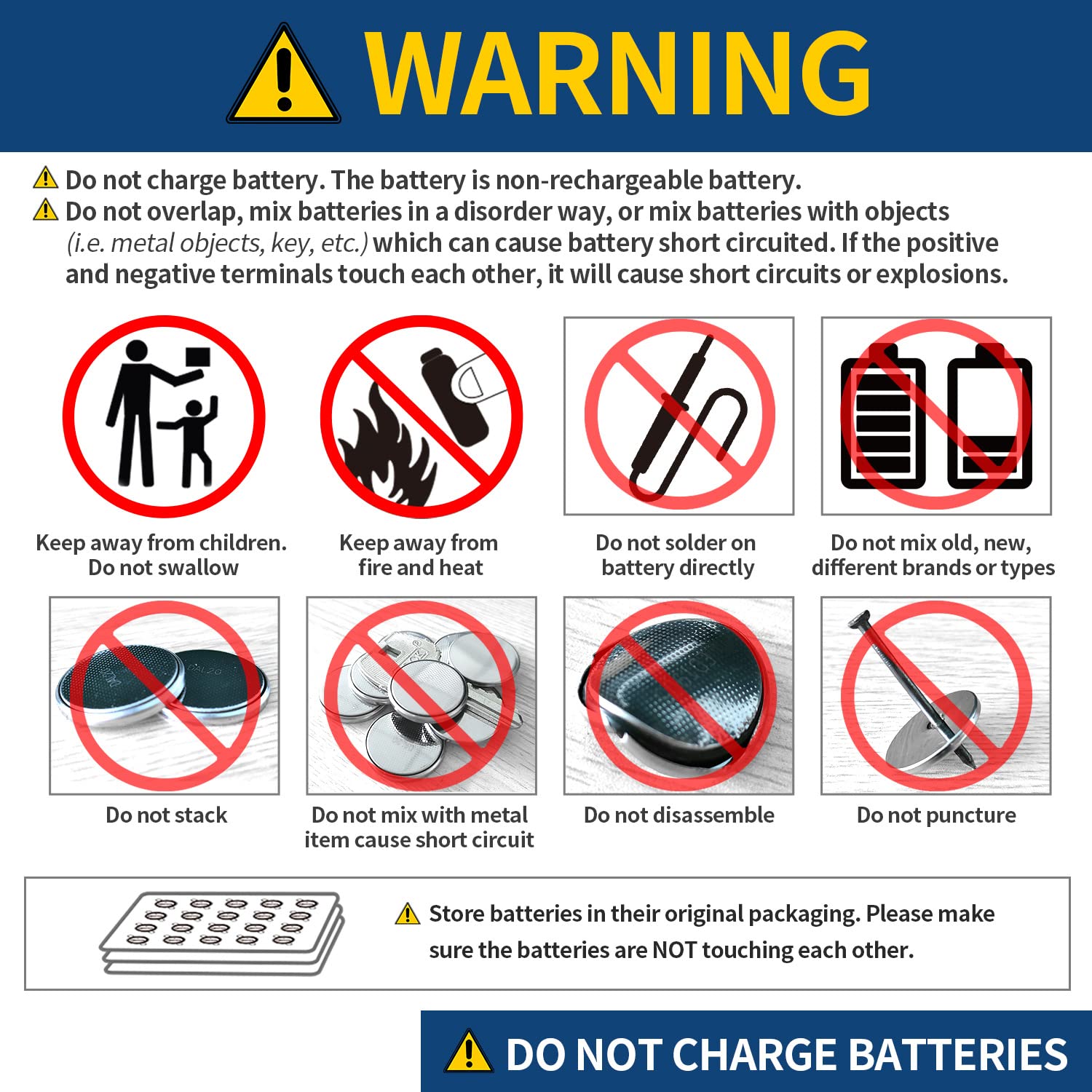 EEMB 20 Pack CR1616 Battery 3V Lithium Battery Button Coin Cell Batteries 1616 Battery DL1616 ECR1616 for Remote Control, Watch, Calculator, Electronic Note-Book, Thermometer, Mobile Game