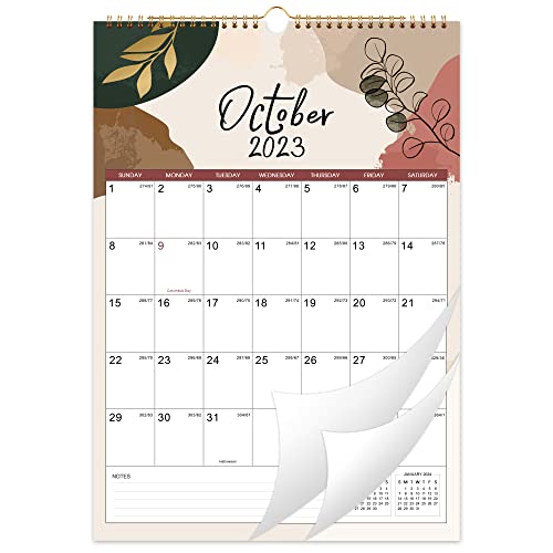 Calendar 2023-2024 - Aug. 2023 - Dec. 2024, 2023-2024 wall calendar with 18 Months, 17" x 12", Twin-Wire Binding + Hanging Hook + Large Blocks with Julian Dates, 2023-2024 Calendar for Organizing - Colorful Lump