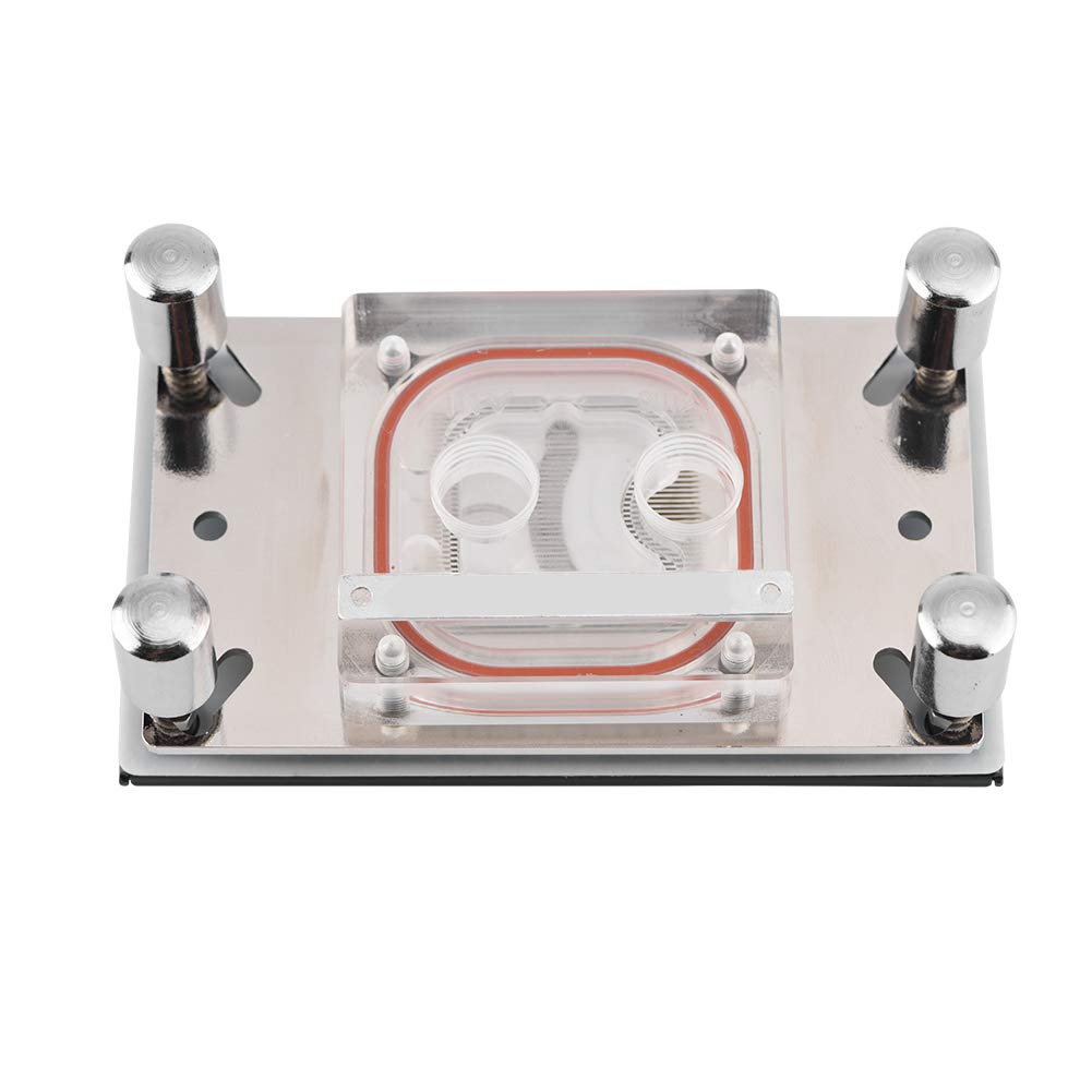 Bewinner PC Water Cooling Block,Computer CPU Water Cooling Block Waterblock Copper Base with Micro Channel,for AM2 / AM2+ / AM3 / AM3+ / AM4 / FM2+ CPU,Processed with Anti-Oxidization Technology