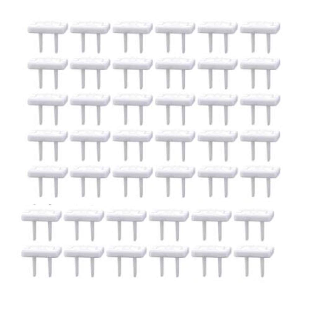 50 Pack Outlet Plug Covers - Electric Plug Protectors, 2-Prong Child Safety Socket Covers Kids Protector Safety Caps White