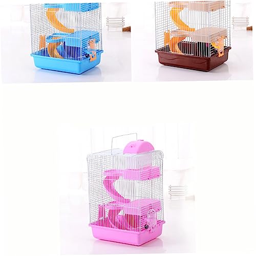 Abaodam Hamster Cage Hamster Cage Villa Cage for Small Pets Pet House Hamster Cage Guinea Pig Pet Cage Small Animals Kitchen Utensils Travel Heighten Pink Chinchilla Cage Pet Cage Pet Cage
