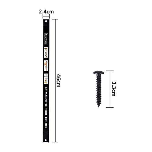 Magnetic Tool Holder 18 Inch 8 Pack Heavy Duty Magnet Tool Bar Strip Rack Wall Mount Black¡