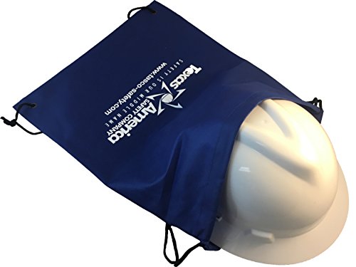 MSA V Jumbo (Large) Size Cap Style Hard Hats w/FasTrac III Suspensions and Handy Tote Bag - White