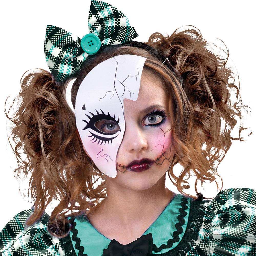 Amscan Dark Doll Costume Set For Girls - Large (12-14) - Multicolor Spooky Costume Design, Perfect For Hauntingly Fun Parties & More - 1 Set