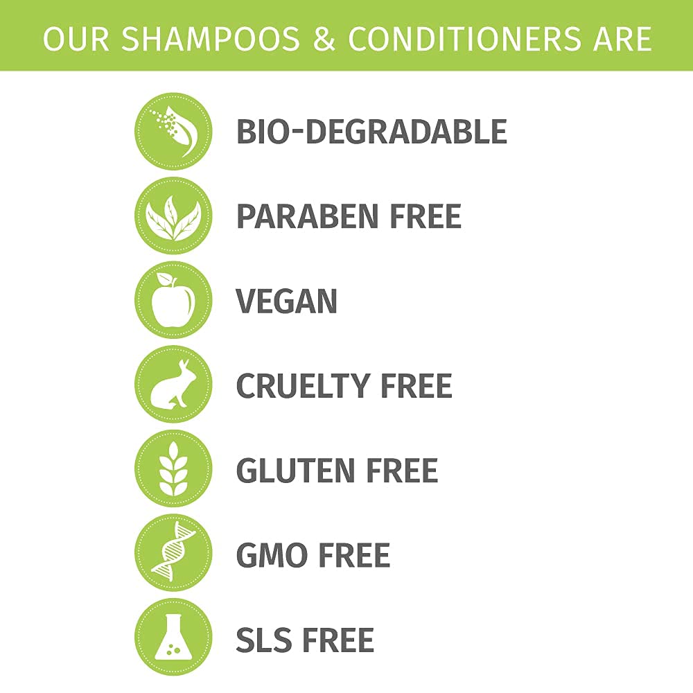Phillip Adam Apple Cider Vinegar Shampoo and Conditioner Set for All Types of Hair - Sulfate Free - pH Balancing - 12 Ounce Each