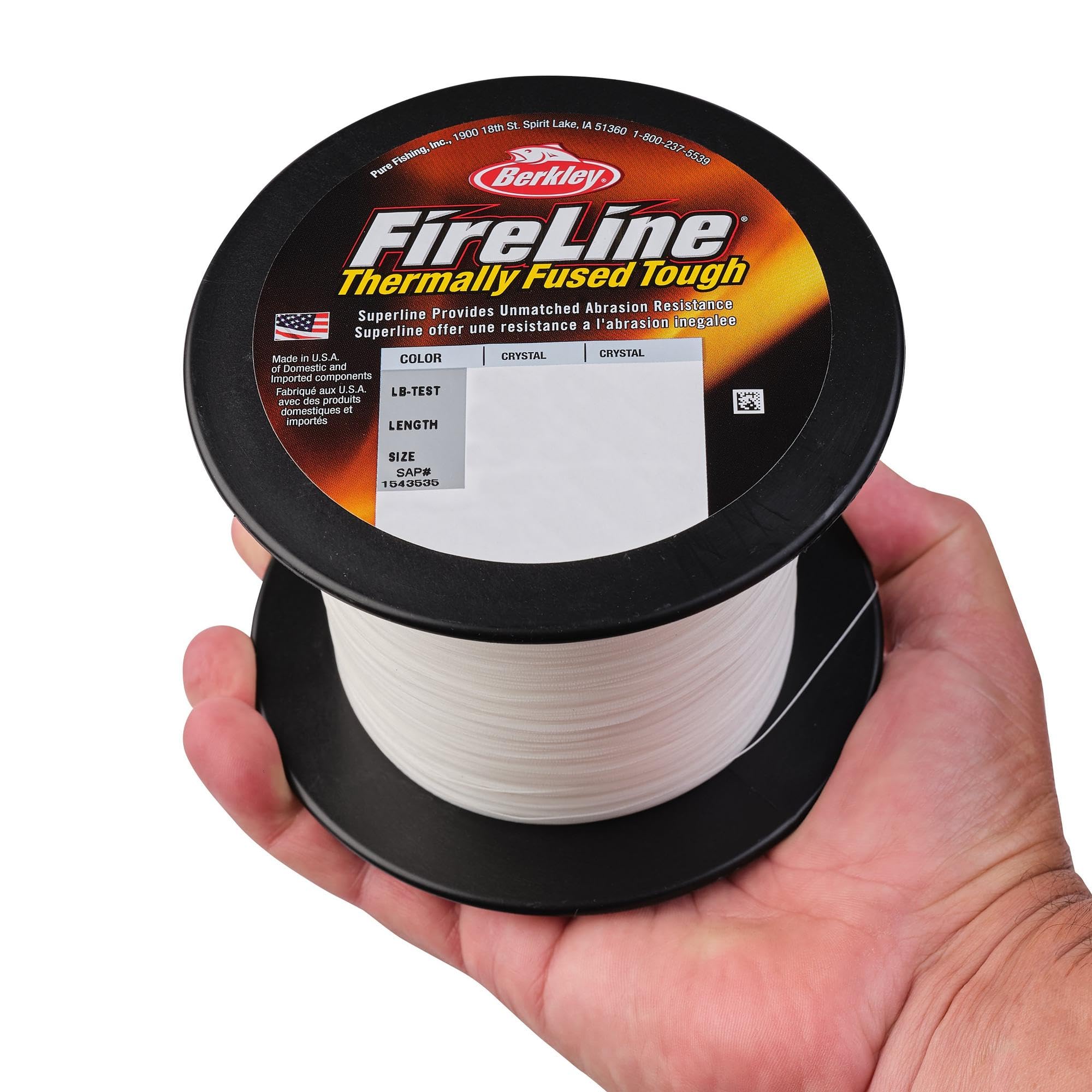 Berkley FireLine® Superline, Smoke, 6lb | 2.7kg, 1500yd | 1371m Fishing Line, Suitable for Freshwater Environments