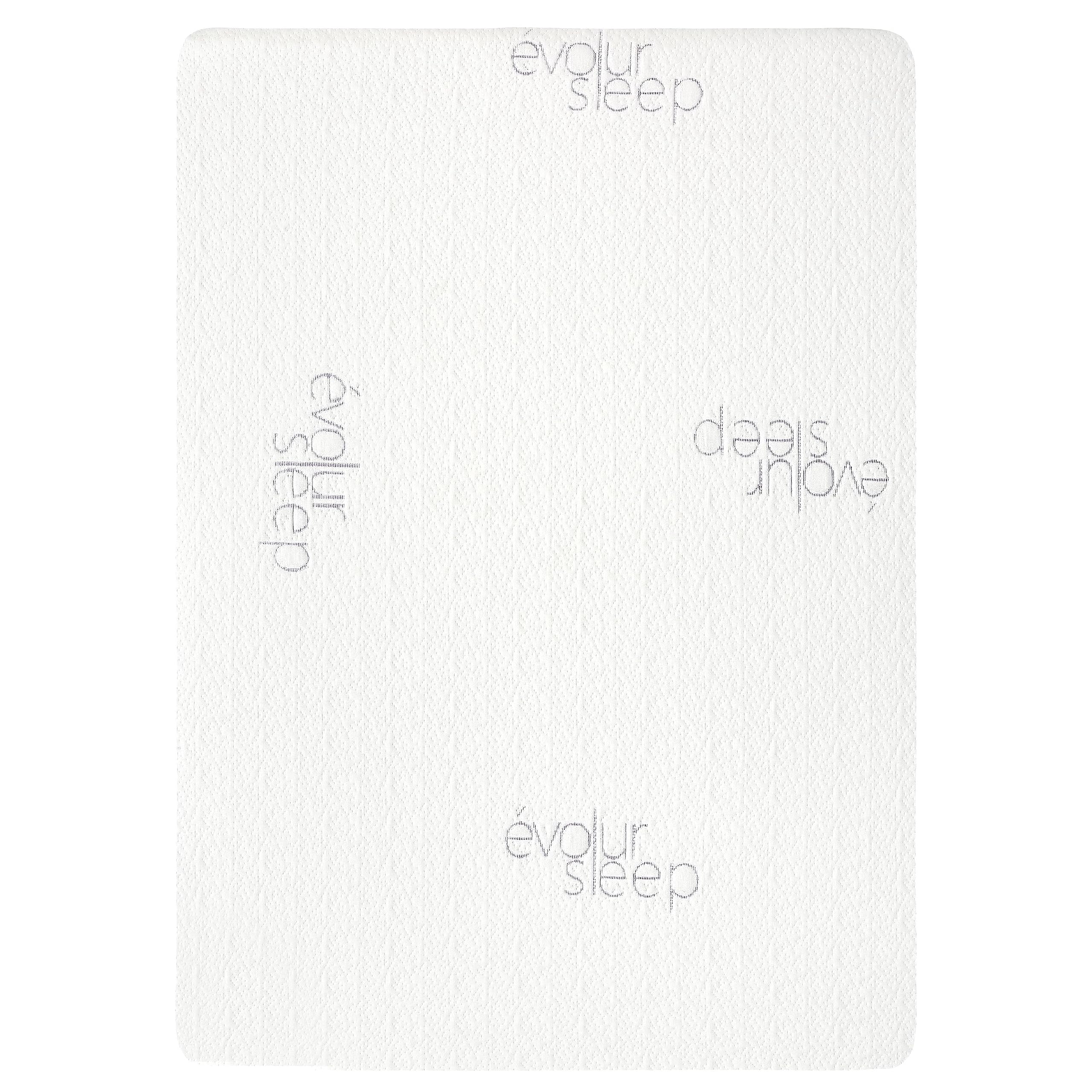 Evolur Portable Crib Tencel Waterproof Mattress Protector Pad and Fitted Sheet, White (2 Pack)