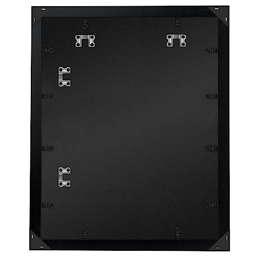 Americanflat 16x20 Poster Frame in Black - Composite Wood with Polished Plexiglass - Horizontal and Vertical Formats for Wall with Included Hanging Hardware