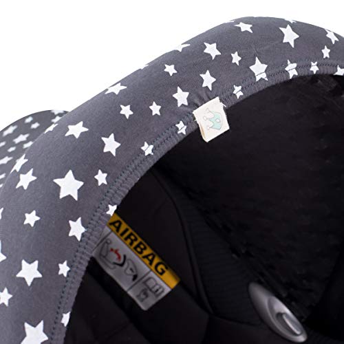 JYOKO Kids Universal Hood Canopy for Baby Carriers and Group 0 car seat (Winter Sky)