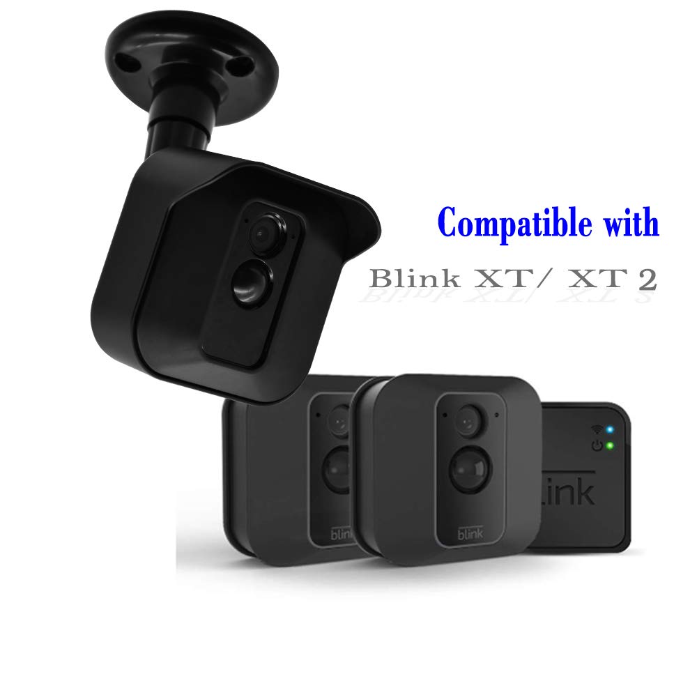 All-New Blink Camera Wall Mount Bracket, Weather Proof 360° Protective Plastic Housing Cover and Adjustable Wall Mount Bracket for Blink Indoor Outdoor Home Security Camera System Black(3Pack)