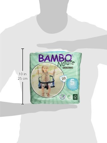 Bambo Nature Eco Friendly Baby Training Pants Classic for Sensitive Skin, Size 5 (26-44 lbs), 20 Count