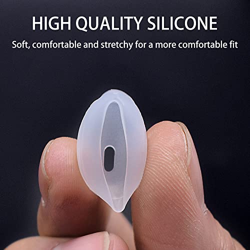 EKIND 4 Pcs Ear Cover Tips Anti-Slip Silicone Soft Replacement Sport Earbud Tips Compatible for iPhone 7 / 6S / 6 Plus / 5S / 5C / 5 Headphones Earphones Protective Accessories Tips (Gray)
