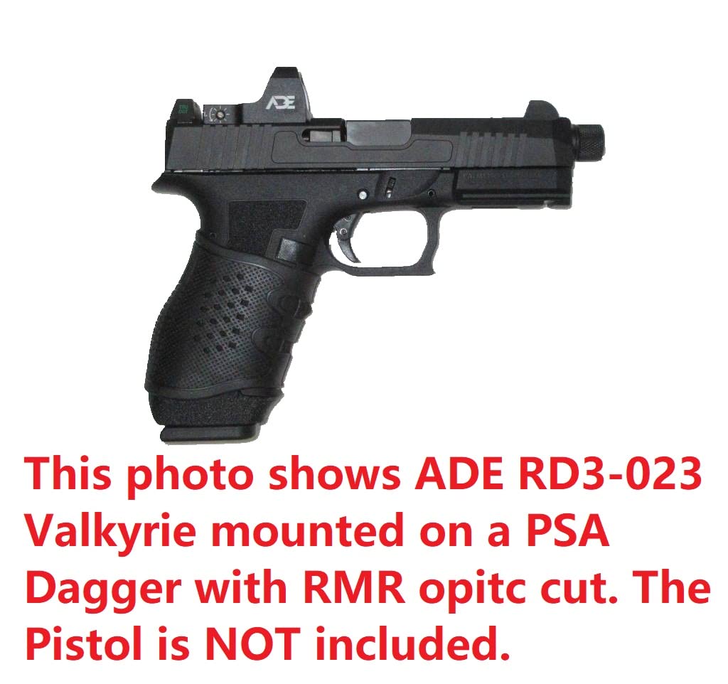 Ade Advanced Optics Valkyrie (RD3-023) Gen 2 Green Dot Sight for Optics Ready Pistol That is Compatible with Trijicon RM/SRO Footprint/Slide/Screw Pattern