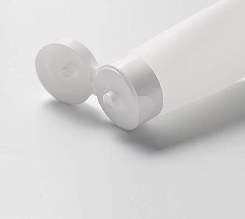 ericotry 6pcs 150ml/5oz Clear Plastic Cosmetic Soft Tubes Empty Squeeze Bottles with Flip Cap Refillable Makeup Containers Portable Cosmetics Travel Set for Girls Women