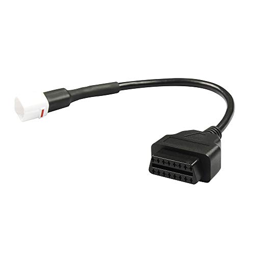 Aidixun Motorcycle Diagnostic Tool, 4pin to OBD2 Cable Diagnostic CANBUS Cable Compatible for Yamaha Motorcycle Bike ATV…