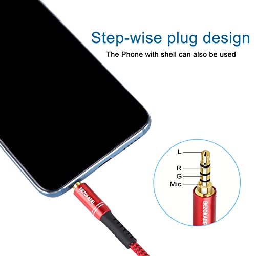 Audio Splitter, Headphone Splitter 3.5mm Nylon-Braided，BEZOKABLE Aux Splitter Male TRS to Dual Female 3.5 Audio Cable for Phone, PS4,PS5, Xbox One S,Nintendo Switch, Tablets and More - Slilver
