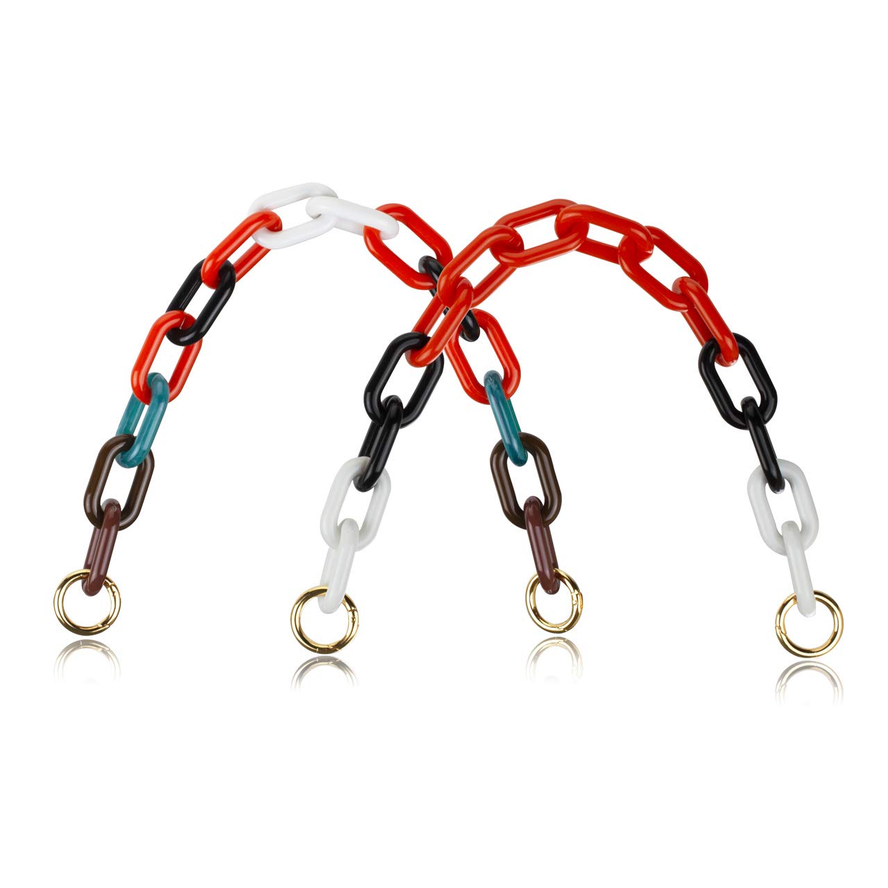 Allzedream Resin Purse Strap Acrylic Handbag Chain Replacement Shouder Bag (16in, Cool)