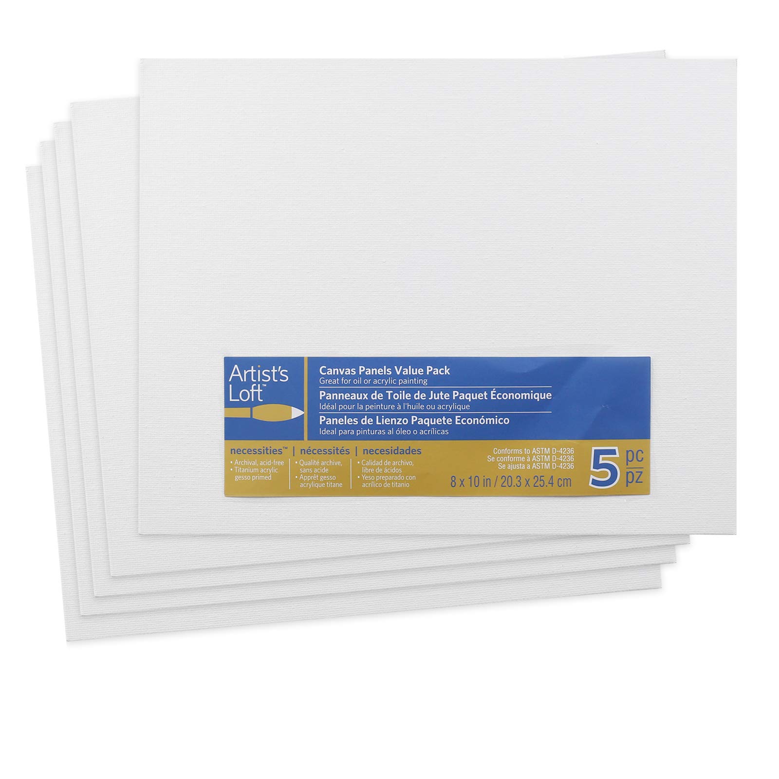 5 Count 8 x 10 Canvas Panels by Artist's Loft