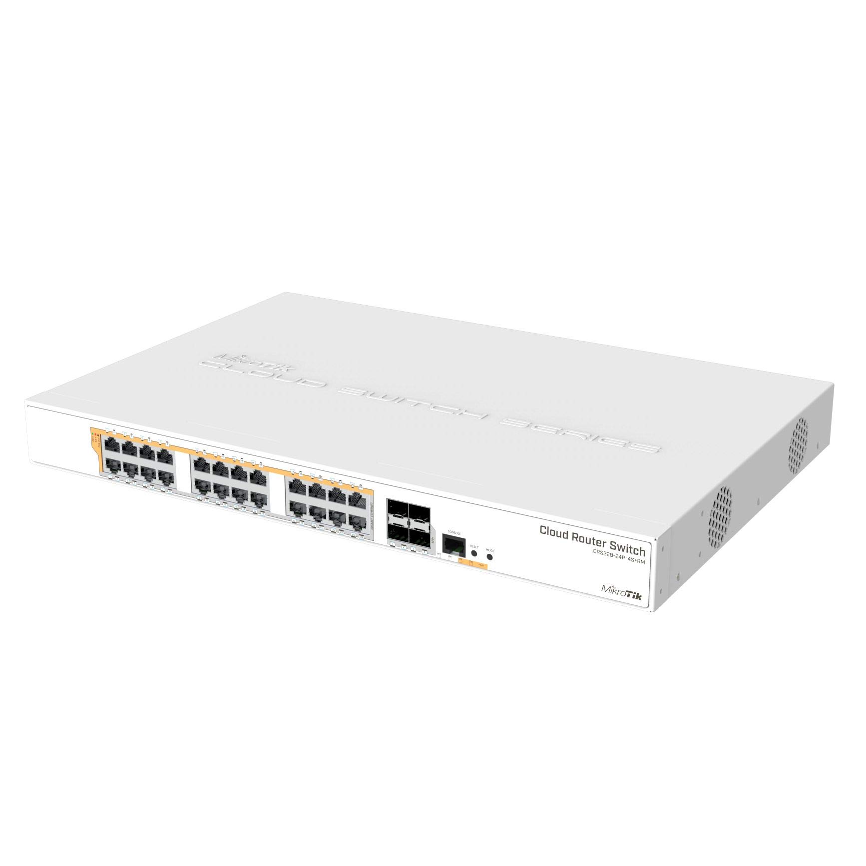 Mikrotik Cloud Router Switch CRS328-24P-4S+RM 24-Port Gigabit Ethernet Switch with 4 10Gbps SFP+ Ports