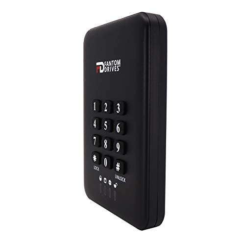 Fantom Drives FD 2TB Encrypted SSD - DataShield 256-Bit AES Hardware Encrypted - USB 3.2 Gen 1-5Gbps - Compatible with Mac/Windows/PS4/Xbox (DSS2000)