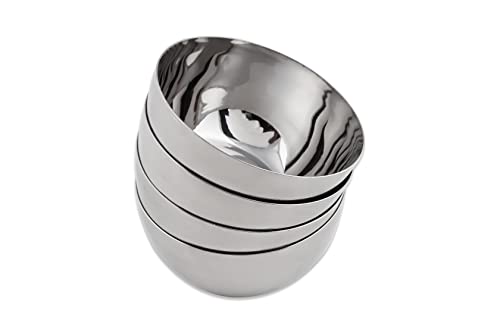 AEJESOP 4 pc Stainless Steel Bowls (Vol. 250ml)