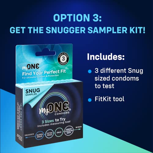 MyONE Snug Sized Condoms | 47E: Extra Snug (47), Length 5.6โ (E)