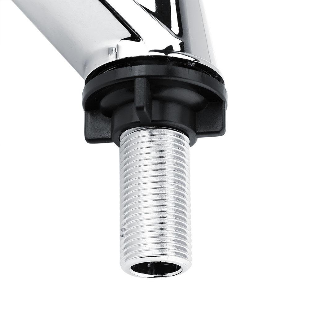Basin Single Cold Faucet, Chrome Finished Plastic Single Cold Faucet Water Tap for Bathroom Basin Kitchen Sink - G1/2 Interface - 1/4 Turning Opening(2)