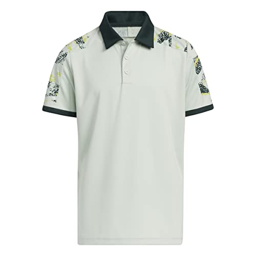 adidas 608808520 Printed Colorblock Golf Polo Shirt X-Large, Boys, USD
