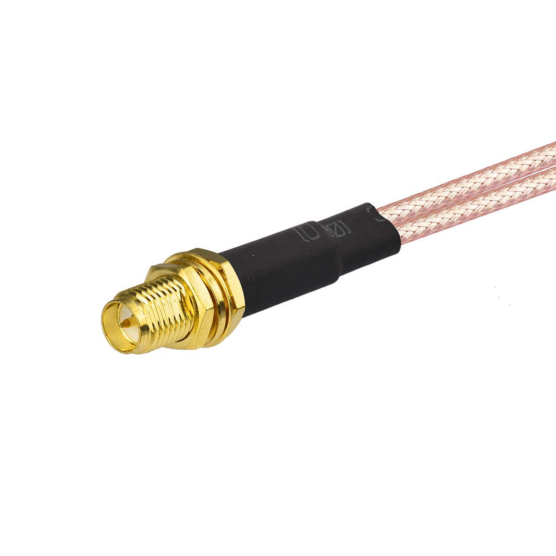 Bingfu RP-SMA Female Bulkhead Mount to Dual RP-SMA Male WiFi Antenna Adapter Splitter Cable 15cm 6 inch for WiFi Router Hotspot Wireless Mini PCI Express PCIE Network Card Adapter