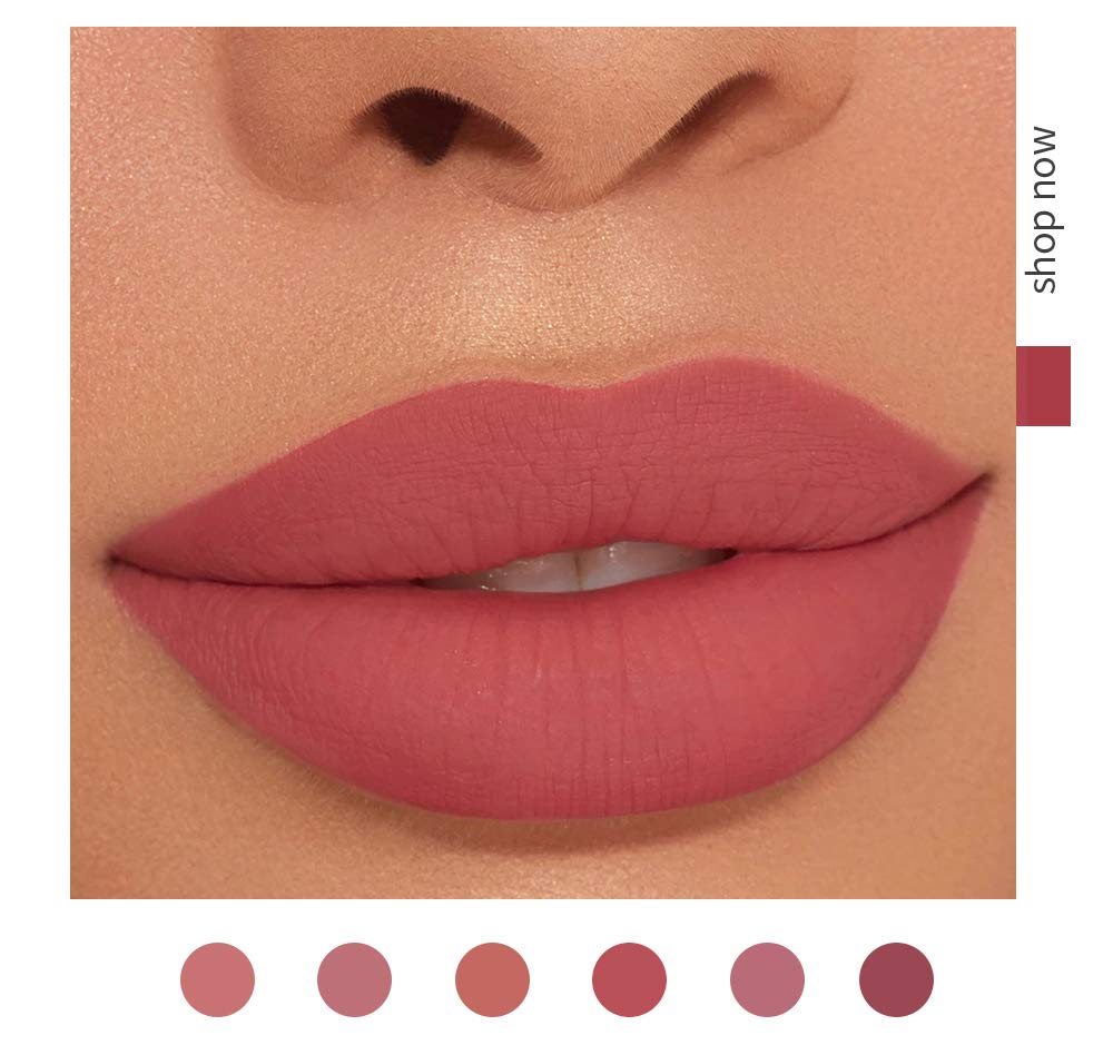 6Pcs Matte liquid lipstick Set,Dark Red Matte Lipstick Lip Stain Long Lasting 24 Waterproof Lip Gloss Gift Set ,Lipstick Sets for Women Lippies Lip Matte Makeup Lipgloss Beauty Cosmetics (Color-02)
