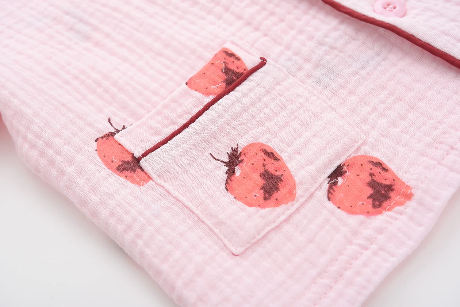 BINIDUCKLING Baby Pajamas Summer Short Pjs for Toddler Girls 3T Strawberry