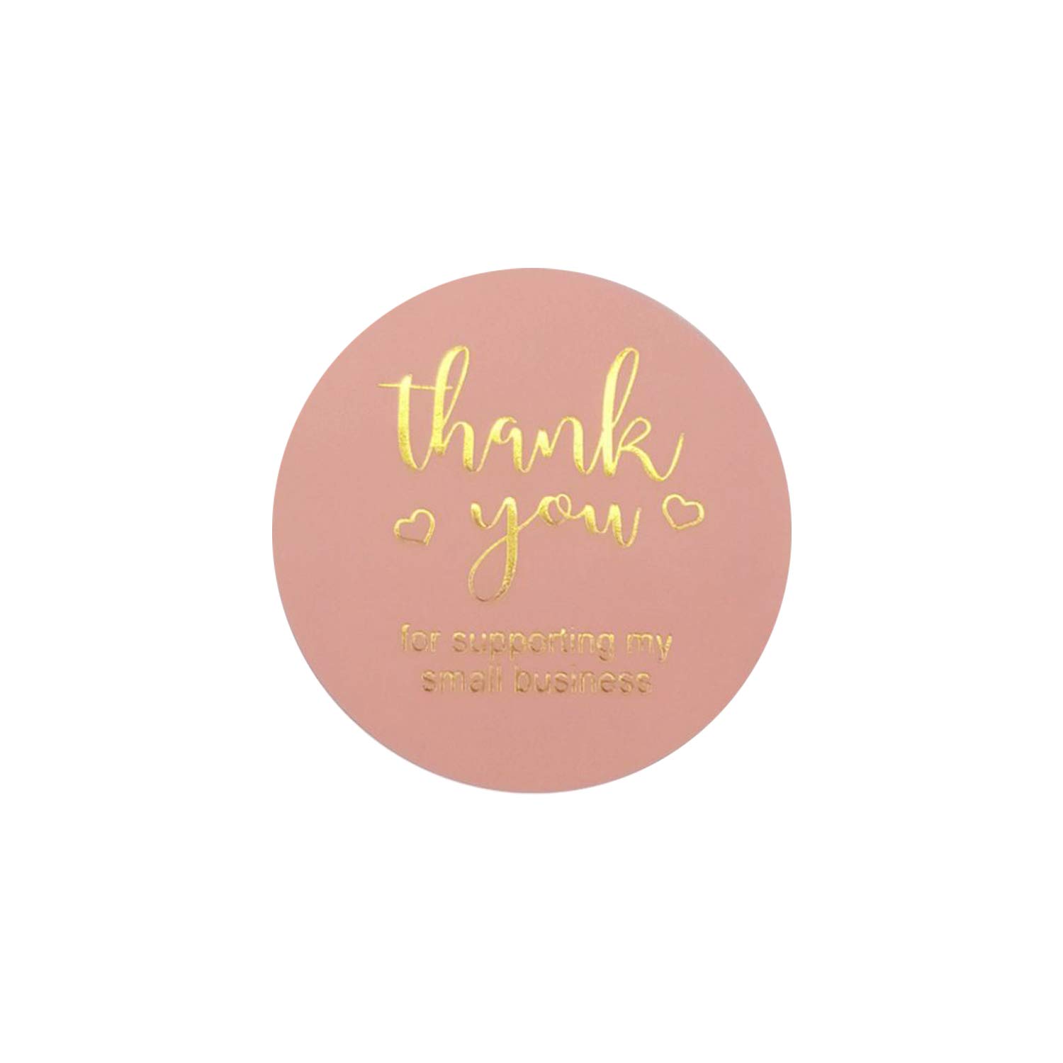 500PCS Thank You Sticker Labels,Thank You Stickers Roll,1.5" Thank You for Supporting My Small Business for Envelopes,Bubble Mailers and Gift Bags Packaging (C-06)