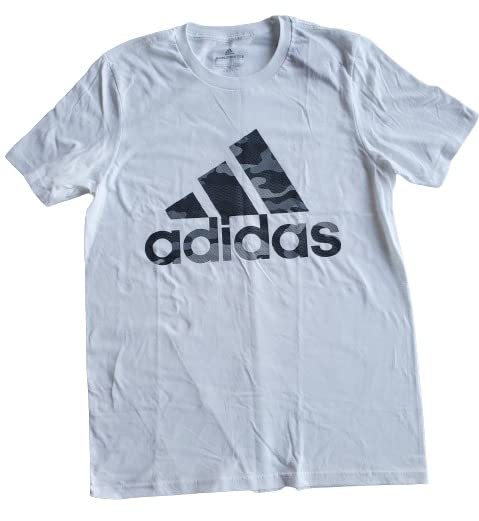 adidas Badge of Sport Texture Camo TEE Mens White T-Shirt Size XLarge