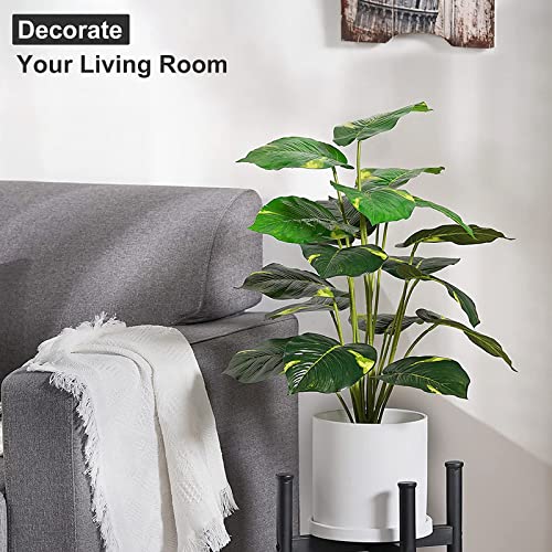 Artificial Trees for Outdoors, 30'' Artificial Green Plants Fake Tree UV Resistant Faux Plants for Indoor Outdoor Home Office Garden Decor(No Vase