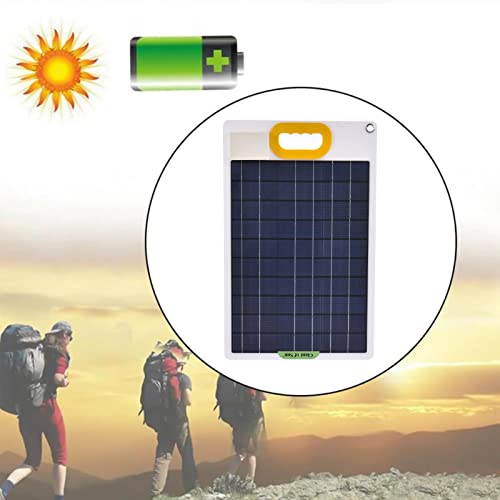 Amikadom #X87H3H Handle Monocrystalline Solar Panel Fast Charging 30W Dual USB Type-C Dc Portable Power Generation Outdoor Travel 12V
