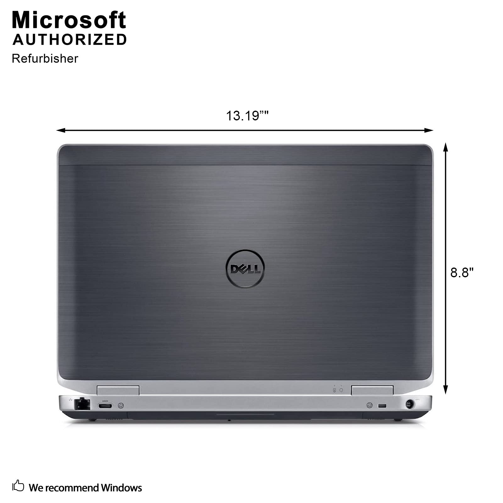 Dell Latitude E6320 13.3 Inch Laptop , Intel Core i7 2620M up to 3.4GHz, 8G DDR3, 500G, DVD, WiFi, VGA, Mini HDMI, Windows 10 64 Bit-Multi-Language, English / Spanish / French(CI7)(Renewed)