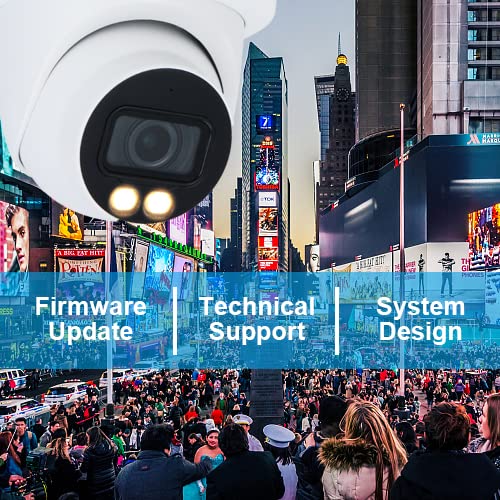 EmpireTech 4MP 1/1.8" CMOS Full Color Starlight IVS WDR AI IP Camera with 2 LEDs Fixed Lens,SMD 3.0, Face Detection,AcuPick, Video MetaData, Built-in Mic, Outdoor IP67,IPC-T549M-ALED-S3 2.8MM