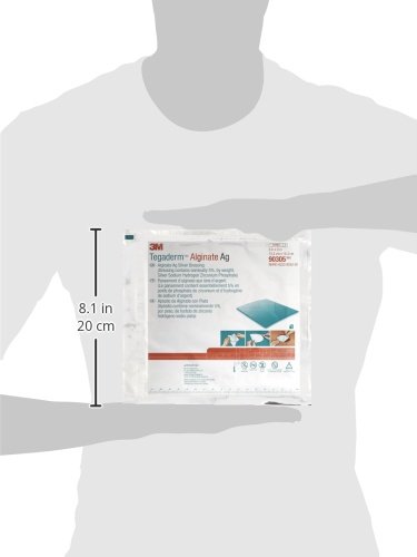 3M™ Tegaderm™ Alginate AG Silver Dressing 90305, Square, 6 IN X 6 IN 5/Carton 4 Cartons/Case