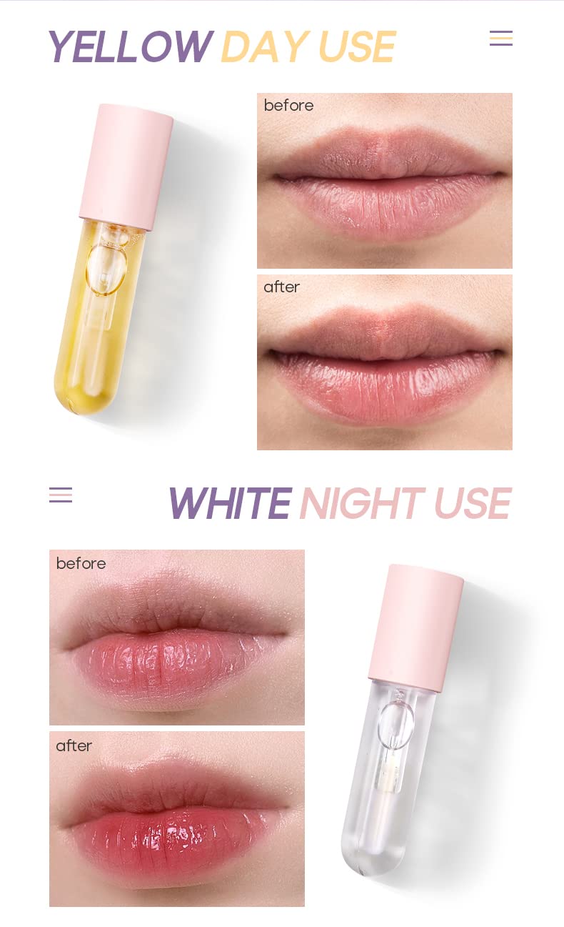 alkcam Lip Plumping, Natural Plumping And Lip Care Serum, Plumping Lip Enhancer, Lip Mask, Beautiful Plumping, Moisturizing And Reducing Fine Lines, Day And Night (A) (Upgraded style)