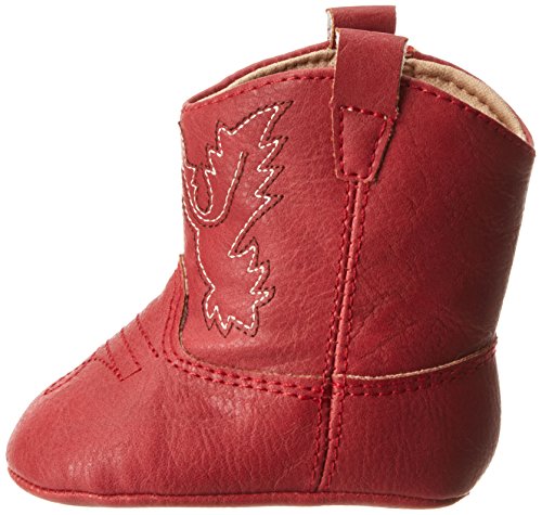 Baby Deer Baby Girls Infant Soft Sole Western Boot, Red, 0
