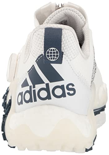adidas Men's CodeChaos 22 BOA Spikeless Golf Shoes, Footwear White/Crew Navy/Crystal White, 11